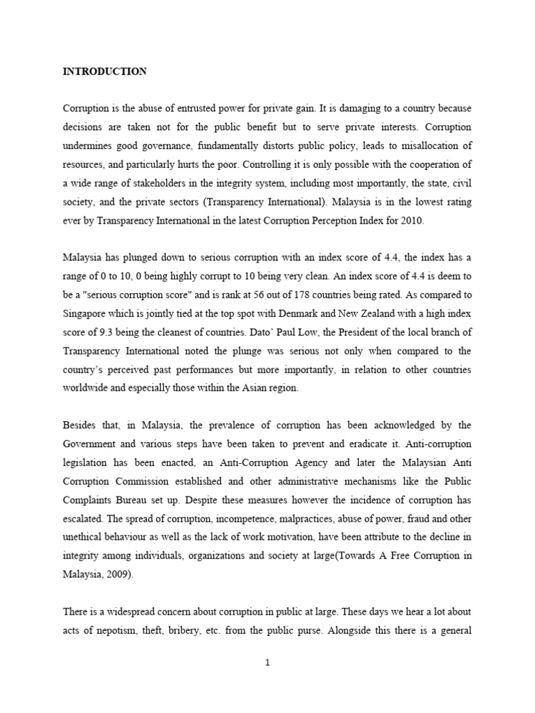 Corruption GMUL 5063 - Assignment | PDF | Political Corruption | Corruption