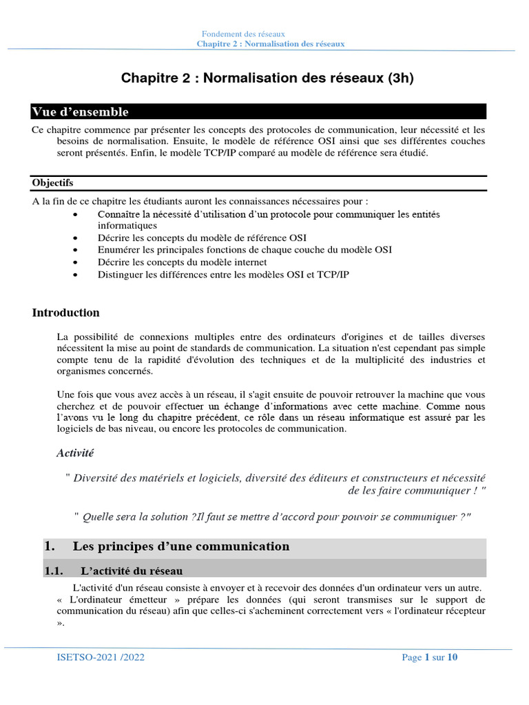 Chapitre2 NormalisationdesRx1 | PDF | Technologie et ingénierie