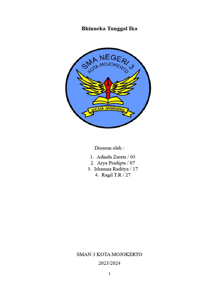 Bhinneka Tunggal Ika Kelompok 4 | PDF