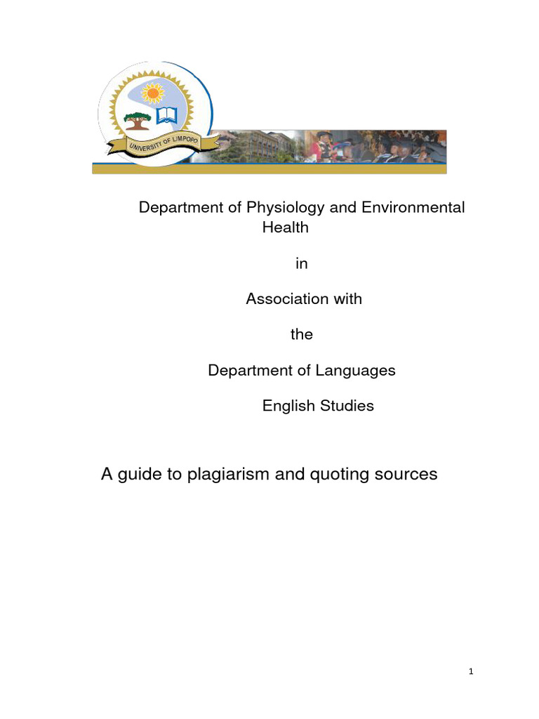 Student Guide To Plagiarism | PDF | Plagiarism | Citation