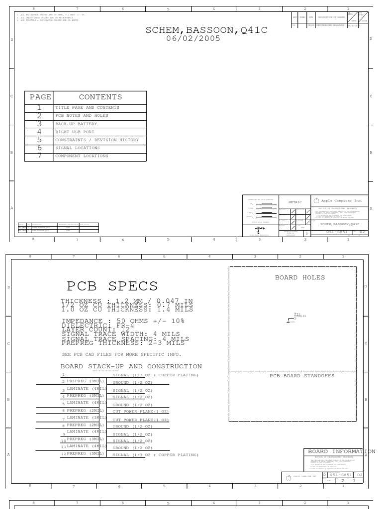 051-6851 02000.schematic - Bak | PDF | Printed Circuit Board | Computer Engineering