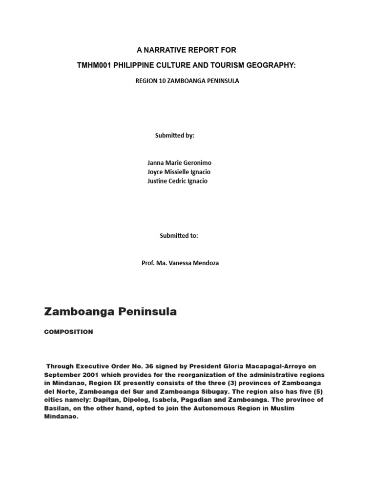 A Narrative Report For | PDF