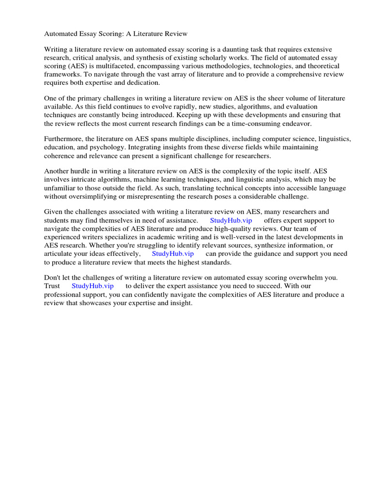 Automated Essay Scoring A Literature Review Pdf Human Communication Cognitive Science