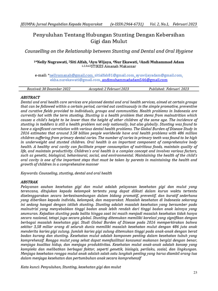 Artikel 238 | PDF | Dentistry | Health Care