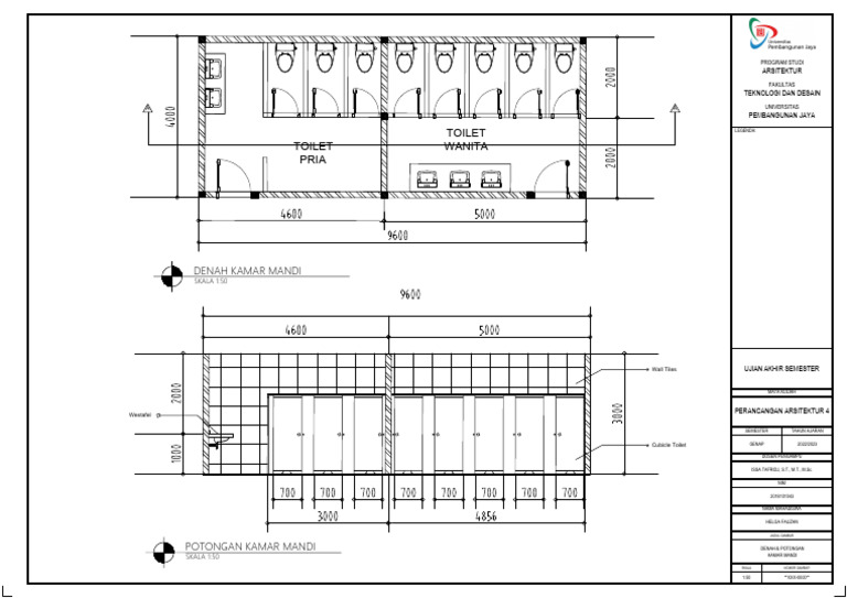 Denah Potongan Kamar Mandi Pdf