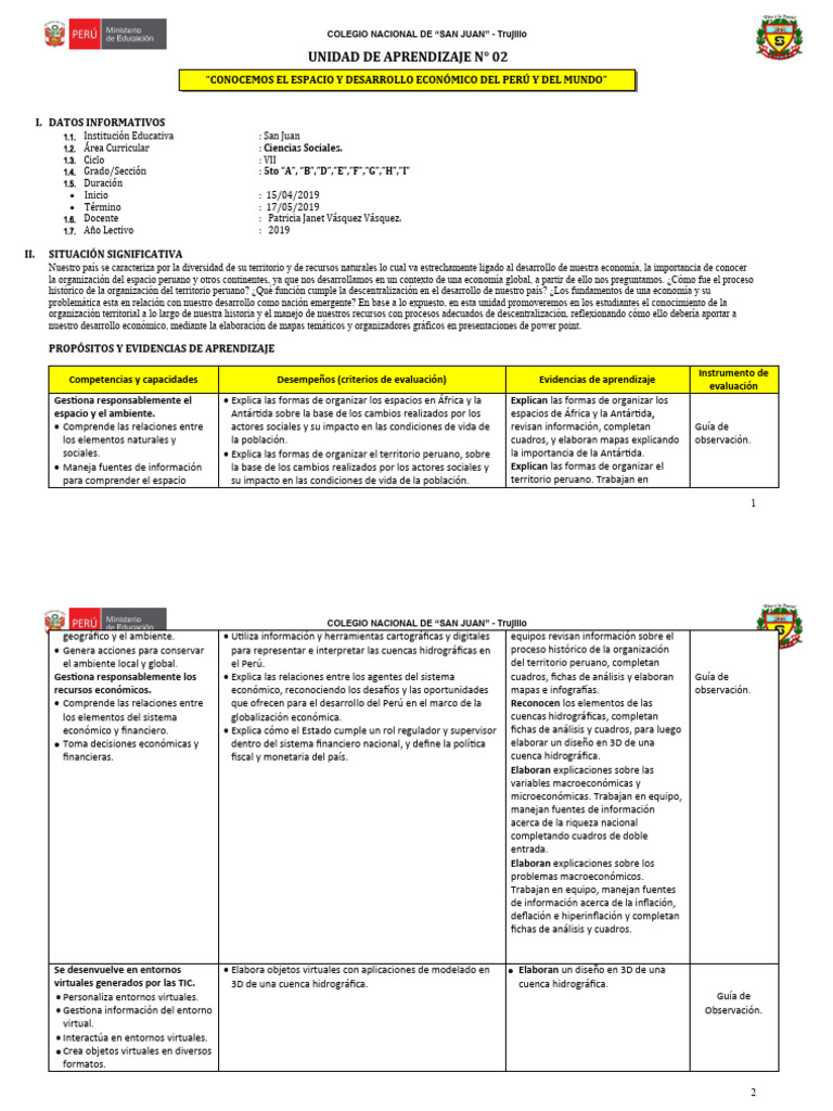 II Unidad Ccss-5to | PDF