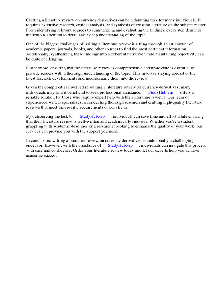 Literature Review On Currency Derivatives | PDF | Derivative (Finance ... Literature Review On Currency Derivatives | PDF | Derivative (Finance ...
