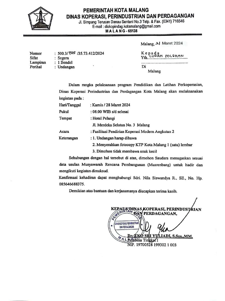Kelurahan Polehan | PDF