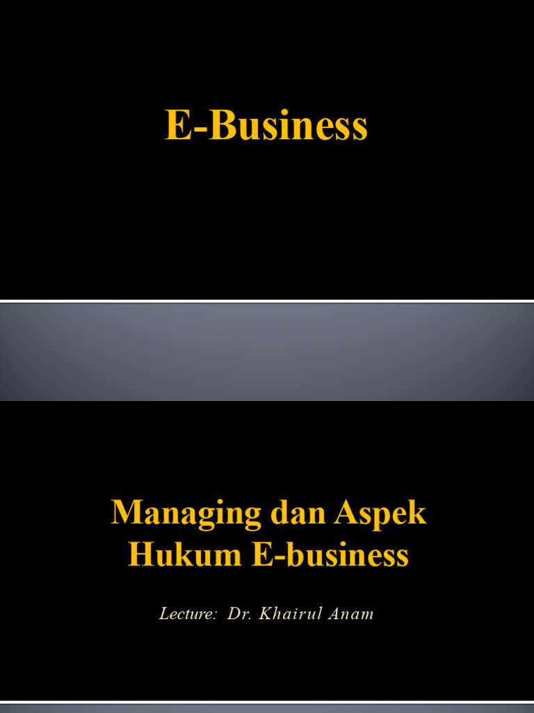 UMKT - Managing E Business | PDF