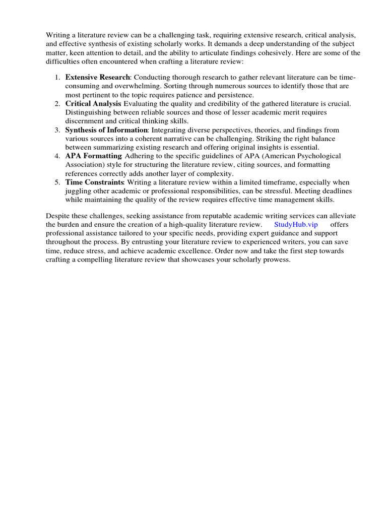 Apa Abstract Literature Review | PDF Apa Abstract Literature Review | PDF