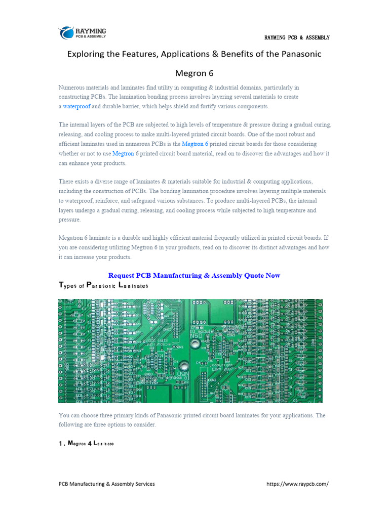 Exploring The Features, Applications & Benefits of The Panasonic Megron ...