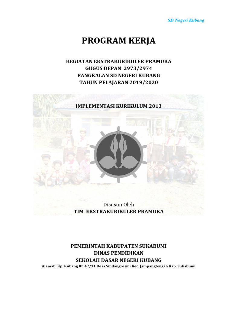 Program Pramuka SDN Kubang | PDF