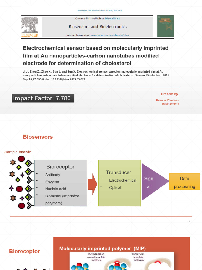 Electrochemical-sensor-based-on-molecularly-imprinted-film-at | PDF | Biosensor | Physical Chemistry