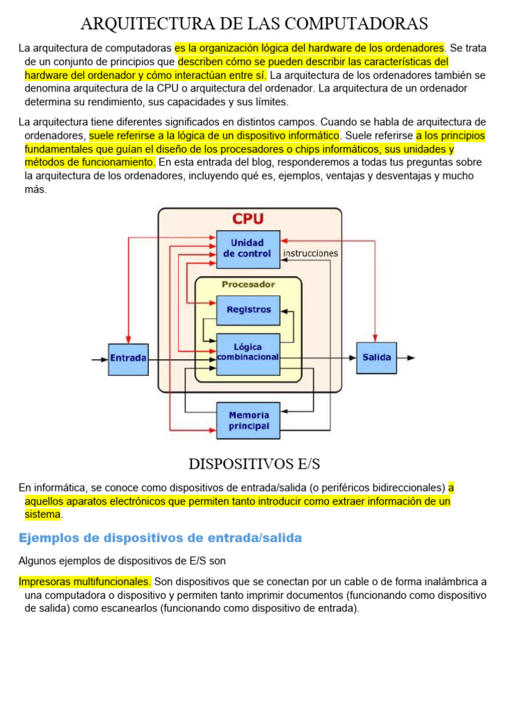 T en Clase | PDF | Algoritmos | Hardware de la computadora