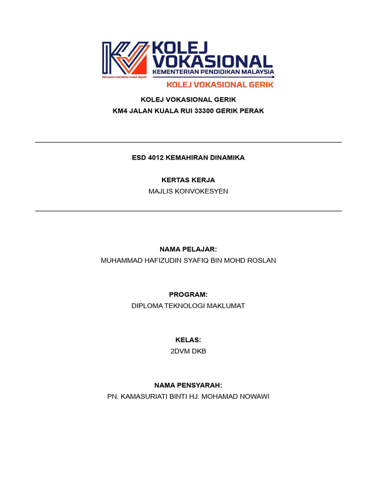 Dinamika pb3 SYAFIQ | PDF