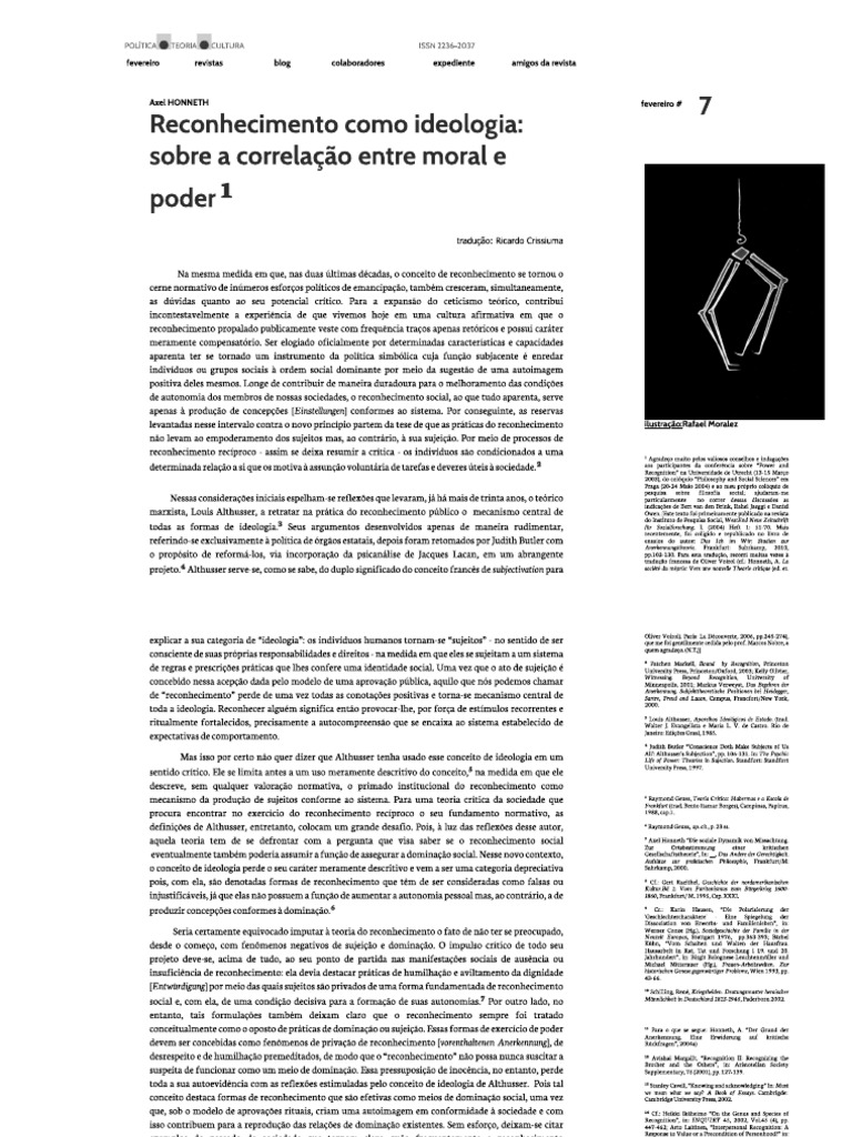 I.3.b - HONNETH | PDF