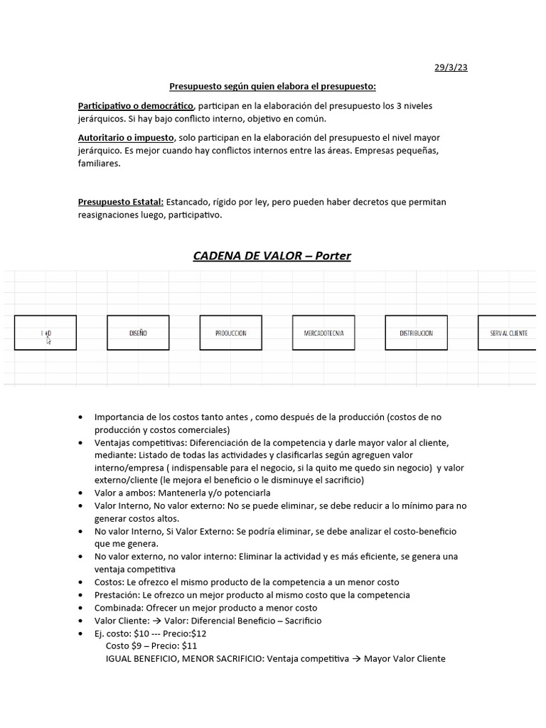 Presupuesto Según Quien Elabora El Presupuesto | PDF | Producto ...
