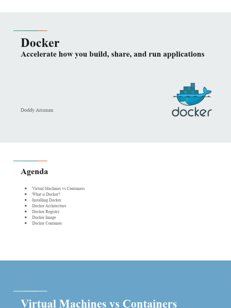 Docker-Accelerate How You Build, Share, and Run Applications | PDF ...