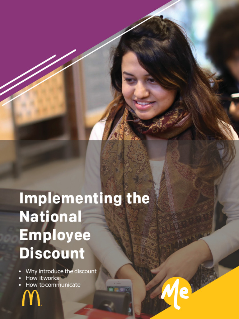 McDonald's National Employee Discount Guide | PDF | Employee Retention ...