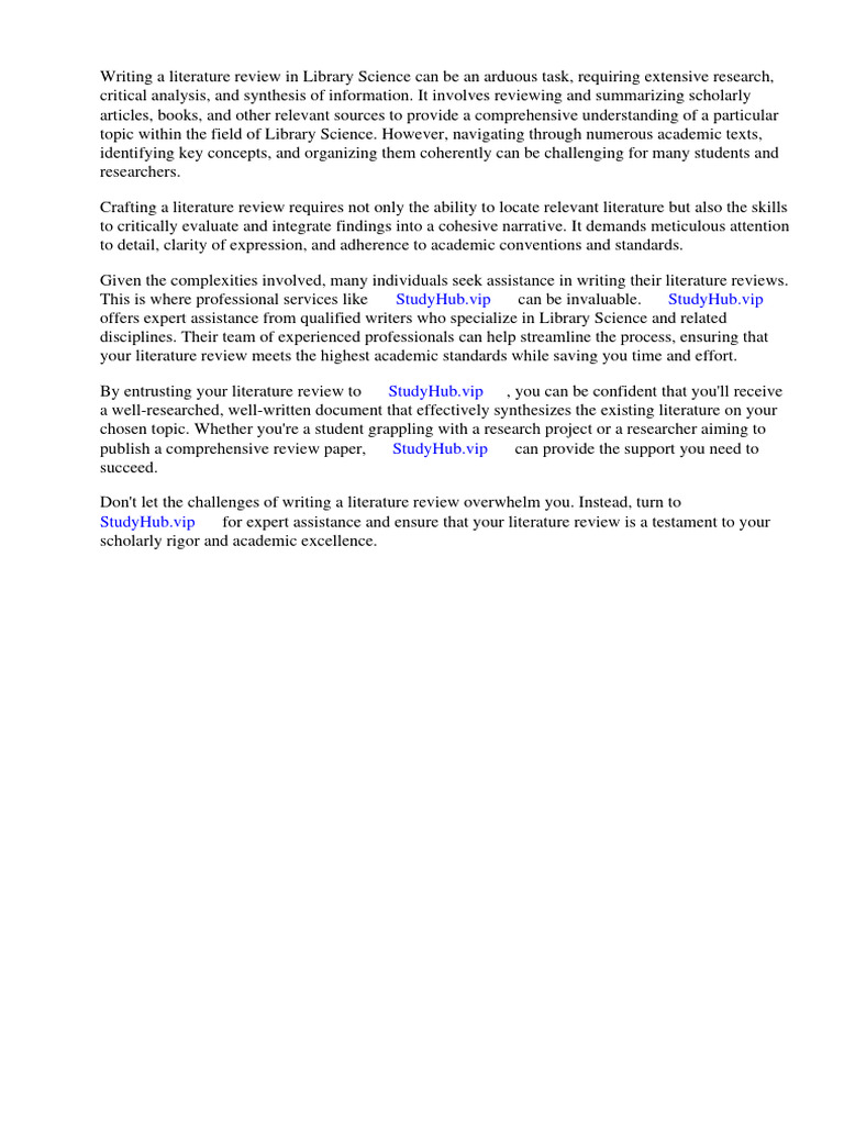 Literature Review Library Science | PDF | Metadata | Academic Journal