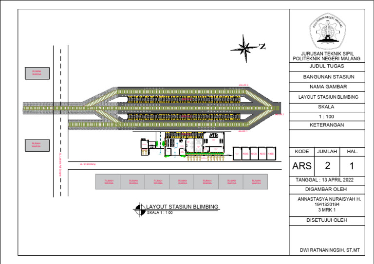 Layout Stasiun Blimbing | PDF