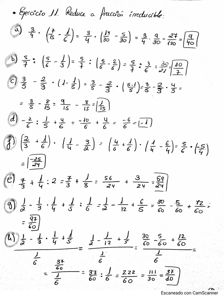 Soluciones Ejercicio 11 | PDF