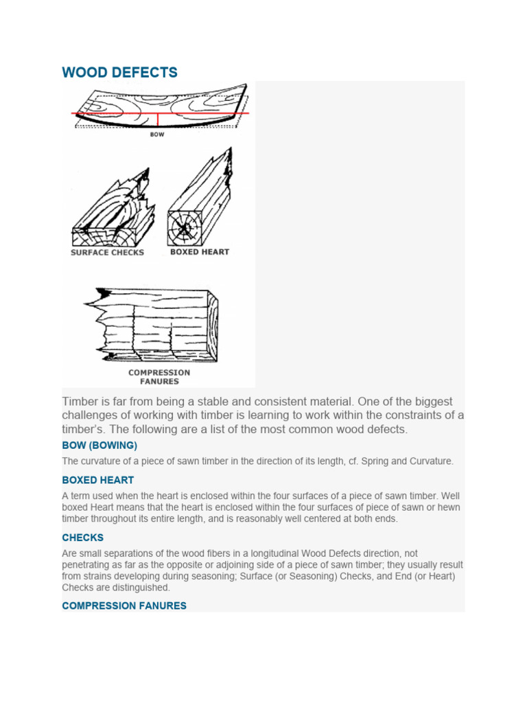 WOOD DEFECTS | PDF | Wood | Lumber