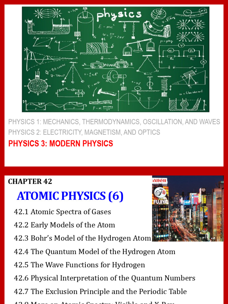 Chapter 42-Atomic Physics | PDF | Emission Spectrum | Spectroscopy