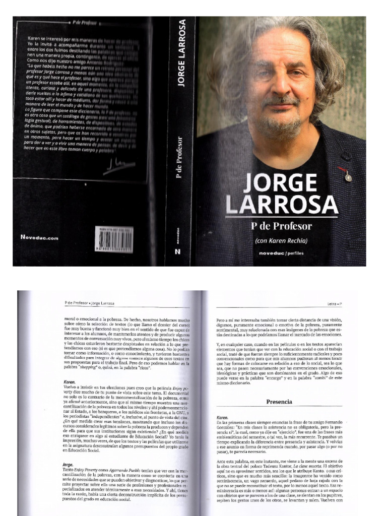 P de Profesor - Jorge Larrosa | PDF