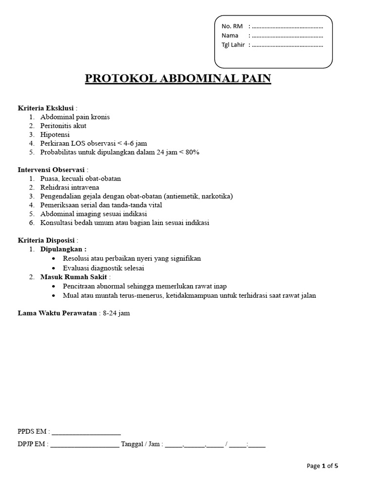 Contoh Order Set | PDF