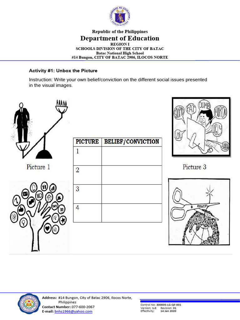 Worksheet For Observation 1 | PDF | Cognition | Cognitive Science