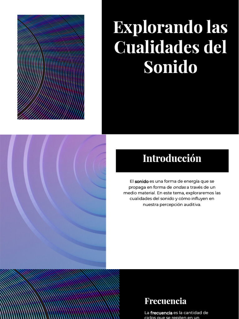 Explorando Las Cualidades Del Sonido | PDF | Sonido | Acústica