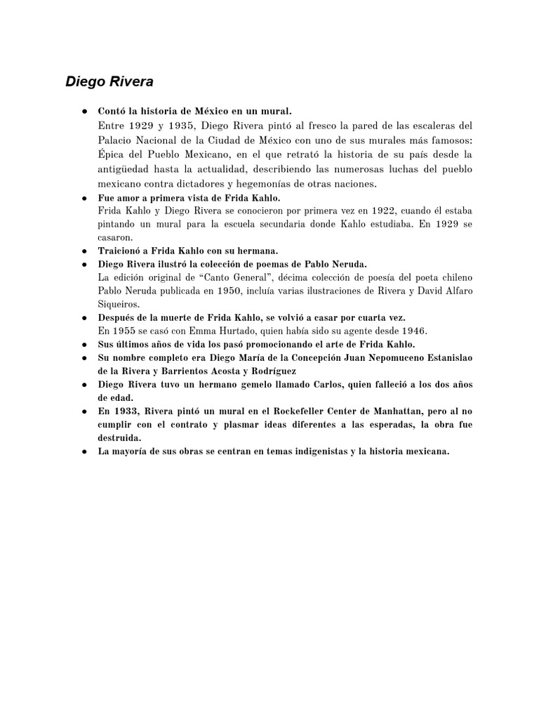 Diego Rivera | PDF | Historia