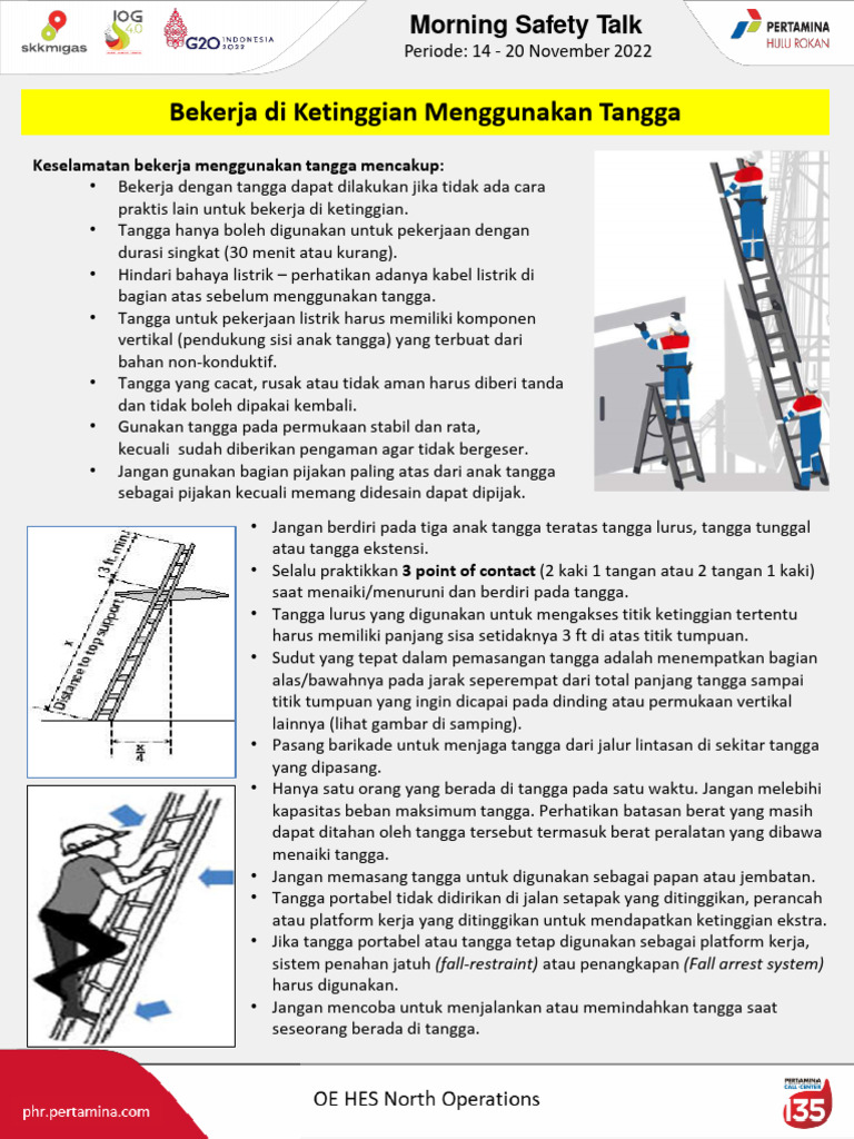 Keselamatan Bekerja di Ketinggian | PDF