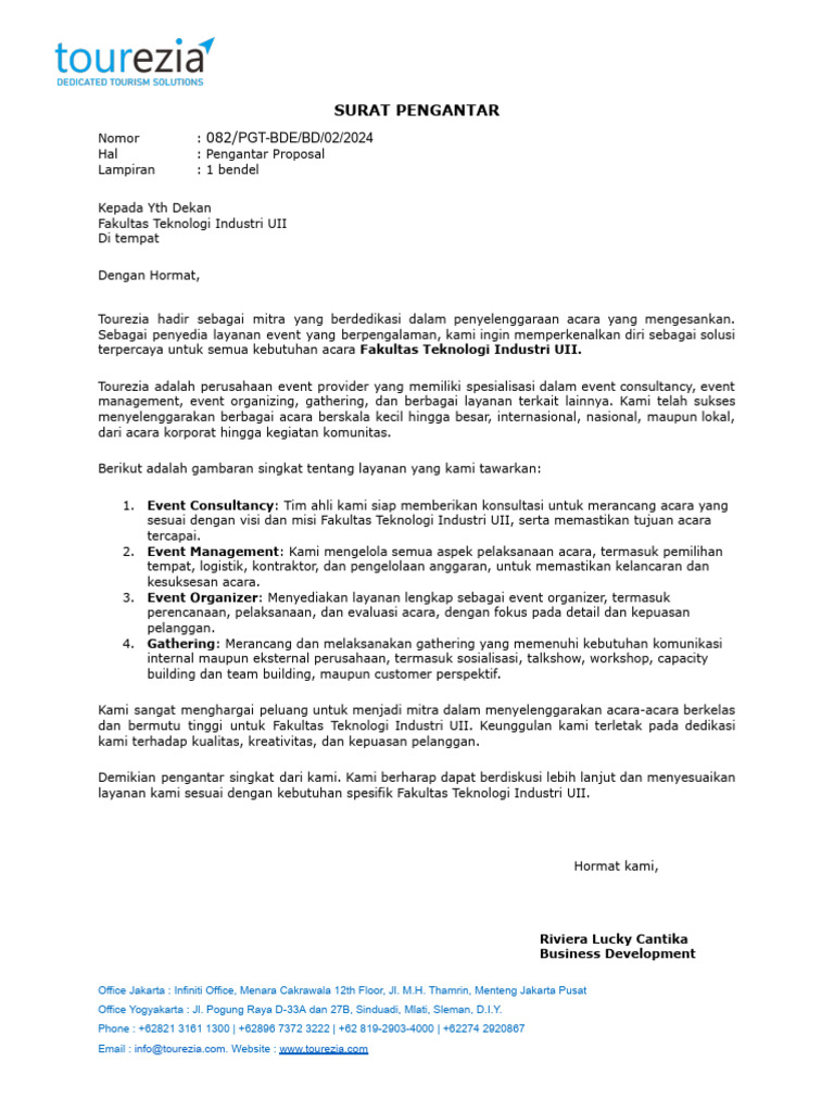 Proposal Event untuk FTI UII | PDF