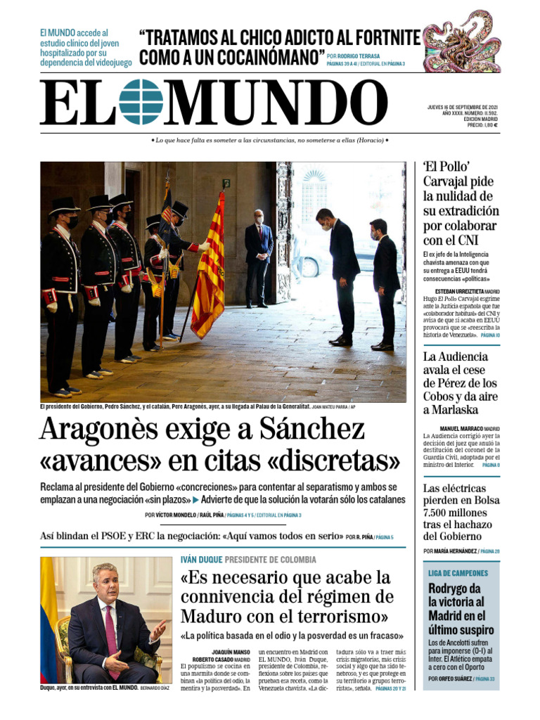 16-09-21-El Mundo | PDF | España | Política de españa
