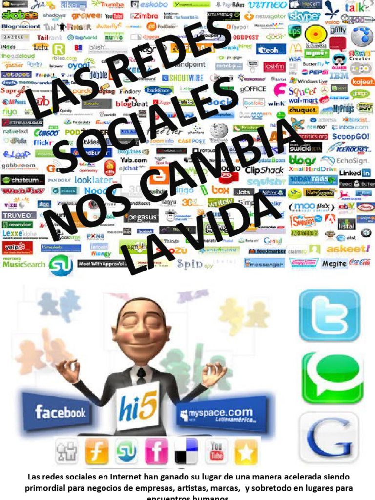 Las Redes Sociales Nos Cambian La Vida | PDF | Servicio de redes sociales | Facebook