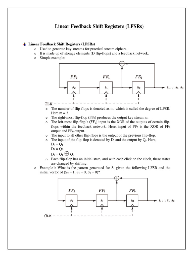 LFSR | PDF | Secure Communication | Computer Science