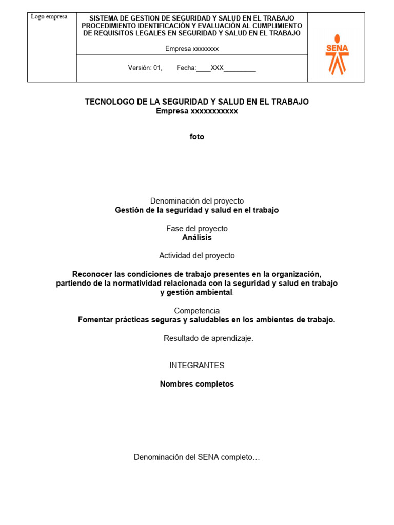 Modelo Procedimiento Req - Legales | PDF | Business | Evaluación