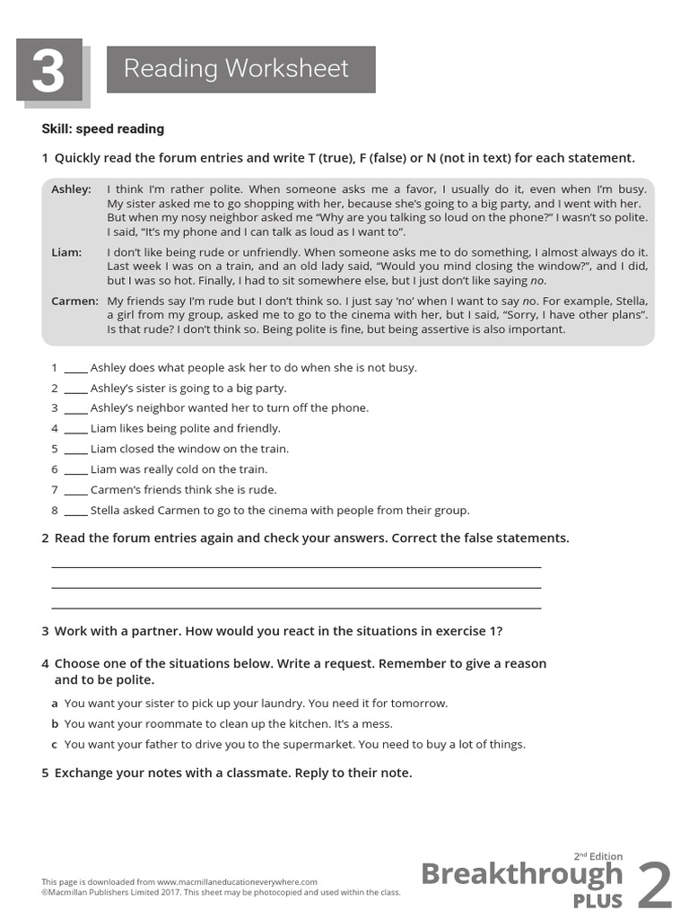 BTP_L2_Reading_WS_U3 | PDF