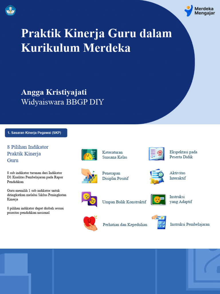 Praktik Kinerja Guru Dalam Kurikulum Merdeka | PDF