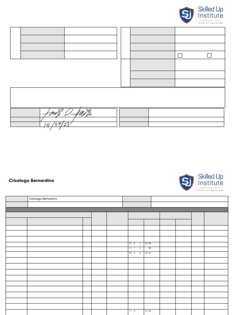 Training Plan 2023 Pdf