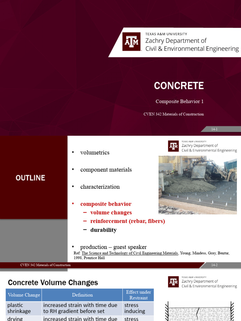 CVEN342 14 CONCRETE CompositeBehavior1 | PDF | Concrete | Creep ...