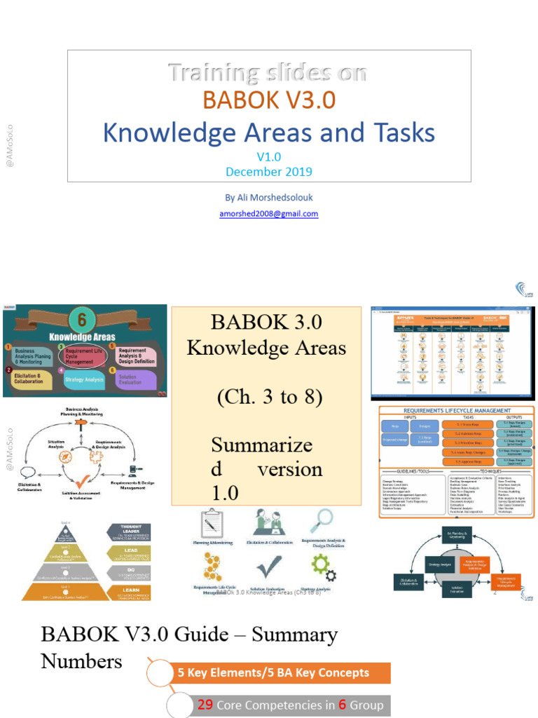 Amkbabokch3to8summaryv1 191201162557 | PDF | Business Analysis | Evaluation