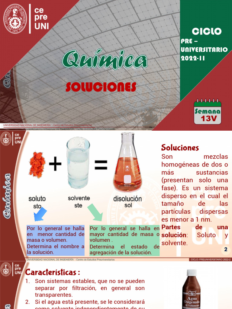 S13.1 - Soluciones | Descargar gratis PDF | Solubilidad | Ácido clorhídrico