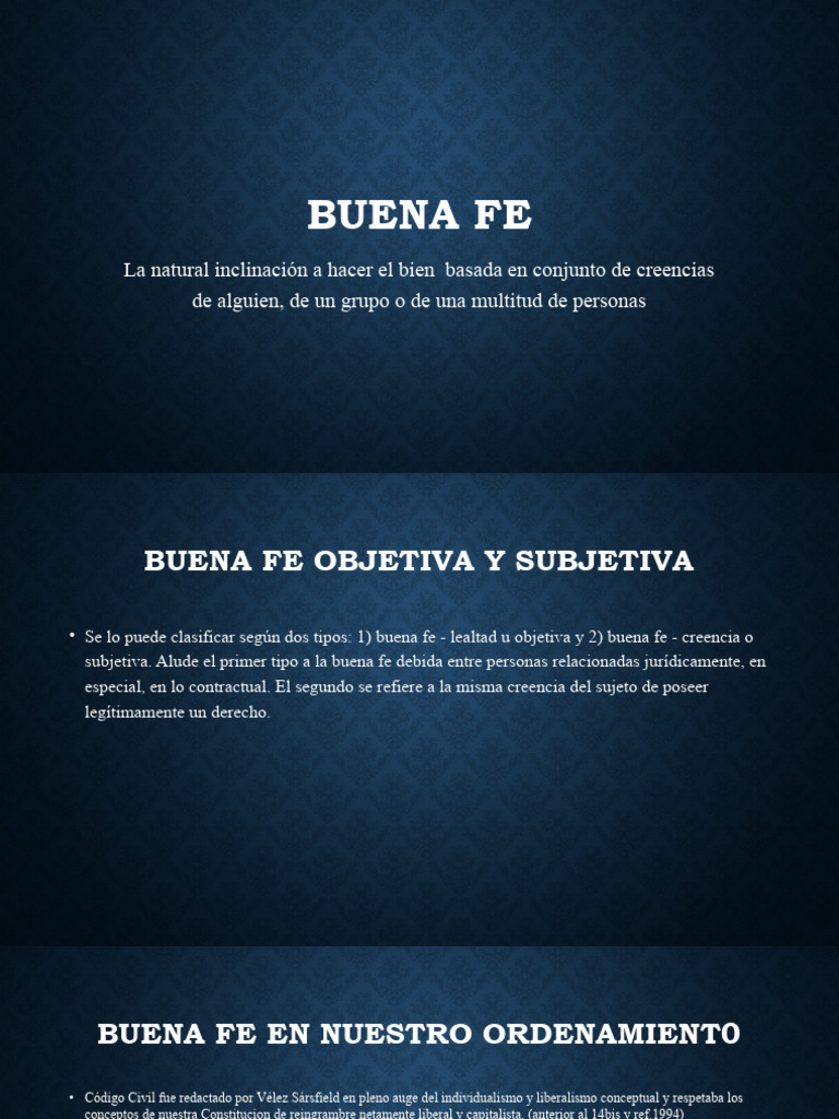 Buena Fe | PDF | Posesión (Ley) | Propiedad