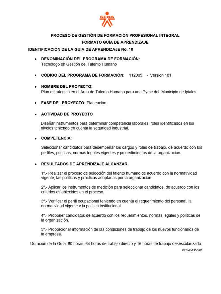 Guia #10 TTHH | Descargar gratis PDF | Reclutamiento | Gestión de ...