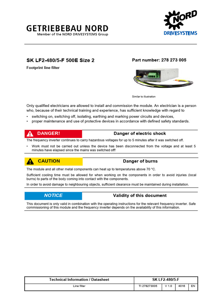 Ti 278273005 SK lf2 480 5 F en 4016 Screen | PDF | Power Inverter | Screw