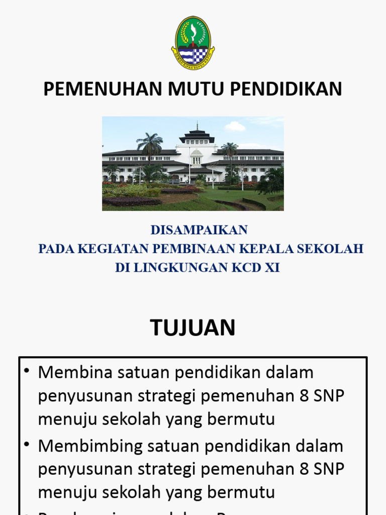 Pemetaan Mutu Pendidikan KCD XI Garut | PDF | Bisnis