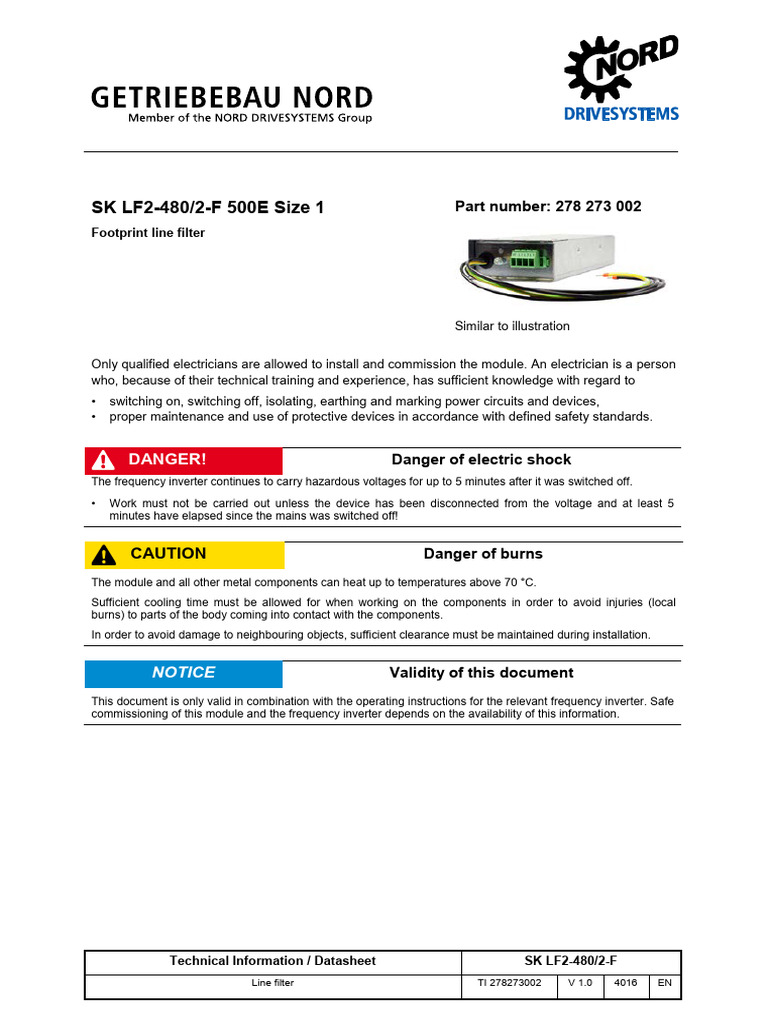 Ti 278273002 SK lf2 480 2 F en 4016 Screen | PDF | Screw | Power Inverter